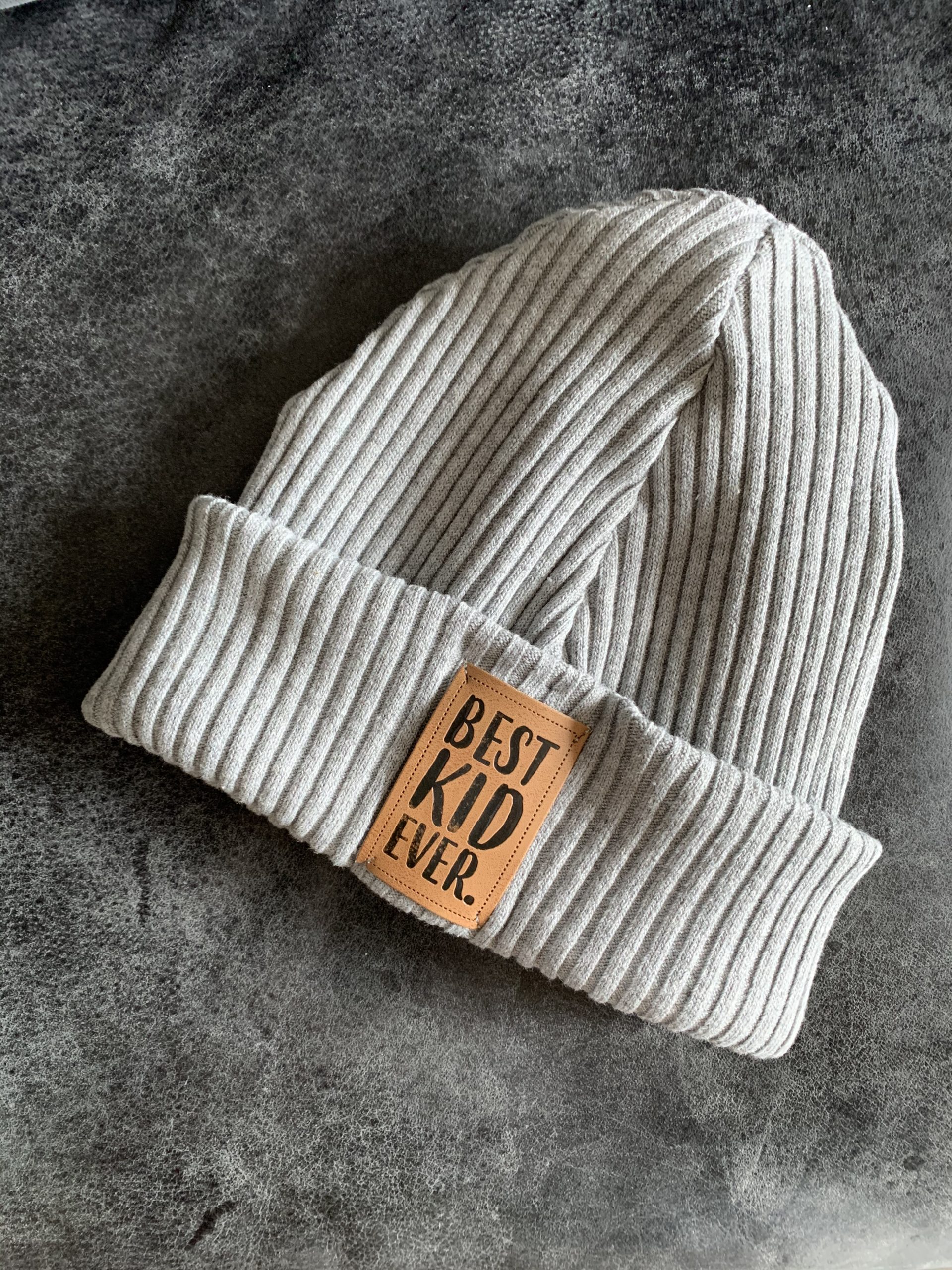 Hipster-Beanie grau – ittex_kids
